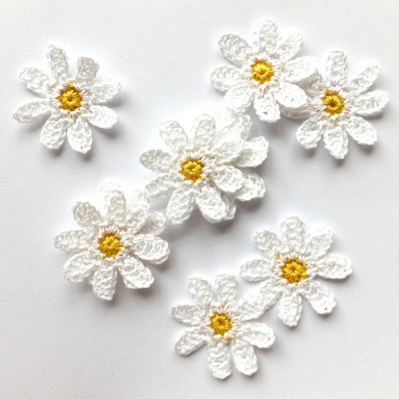 White Flower Applique - Etsy