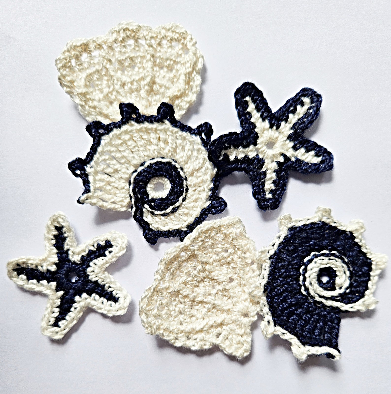 Sea Shell Appliques Beach Theme Applique Sea Stars Embellishment Ocean ...