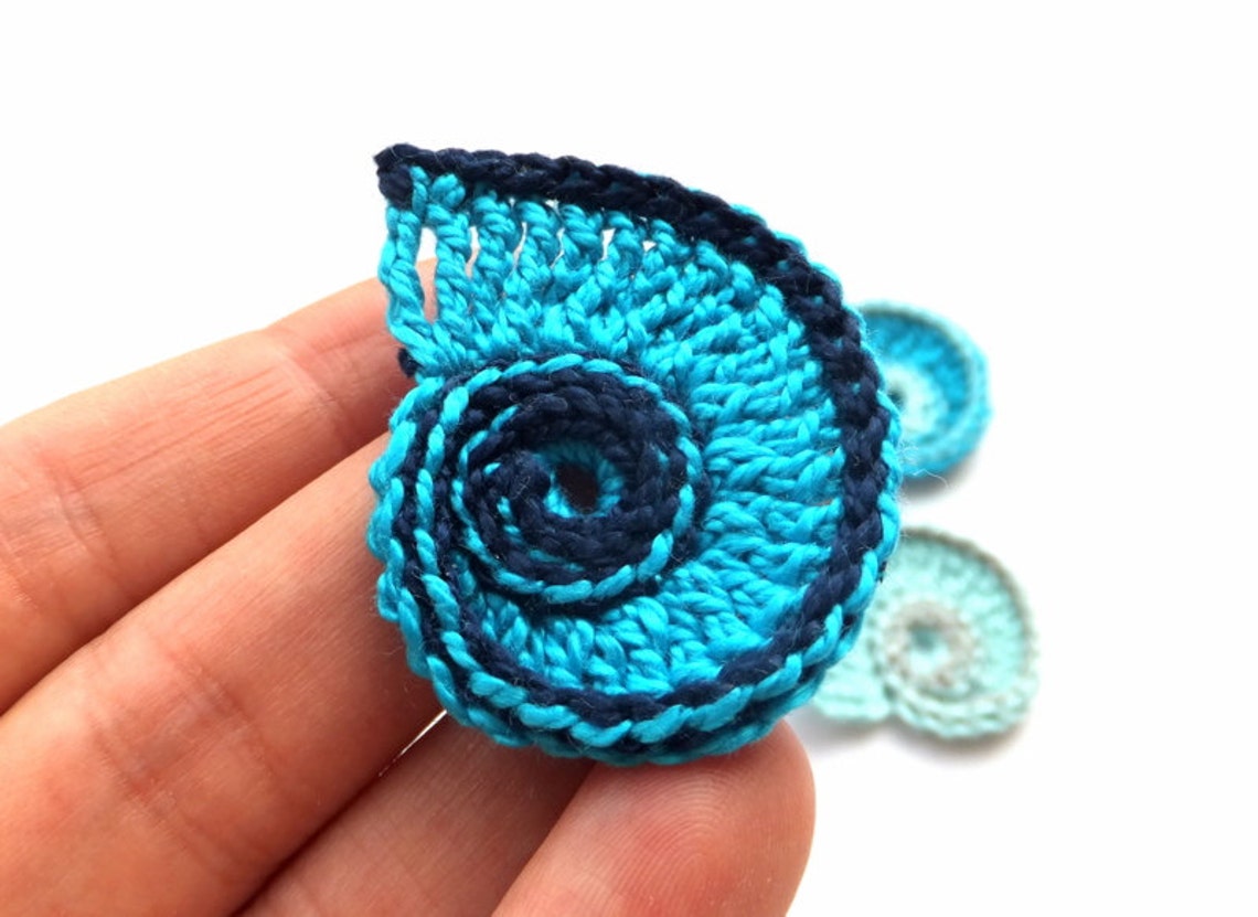 Crochet Sea Shells Applique Beach Wedding Decorations - Etsy