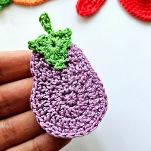Crochet Vegetable Applique Kids Applique to Sew on Carrots Patches Food ...