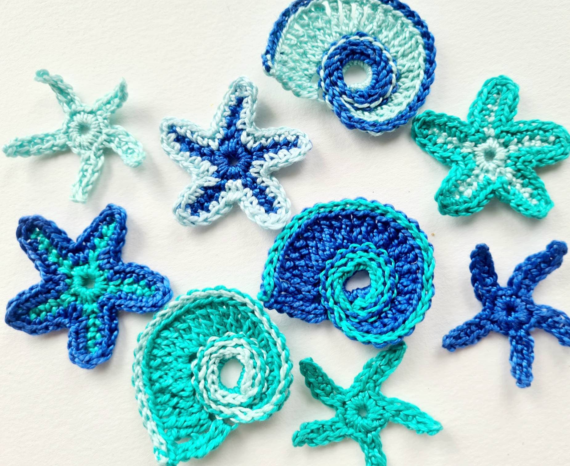 Sea Shell Appliques Beach Party Theme Applique Starfish Embellishment ...