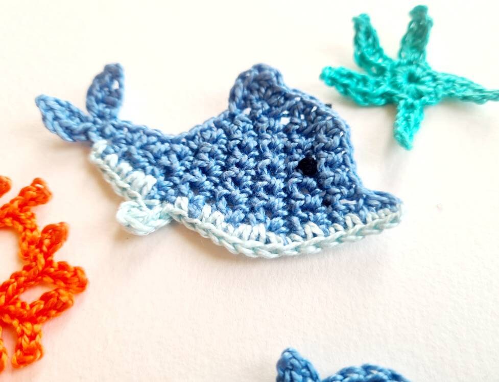 Ocean Life Appliques Sea Creatures Fish Applique Dolphin Sea Theme ...