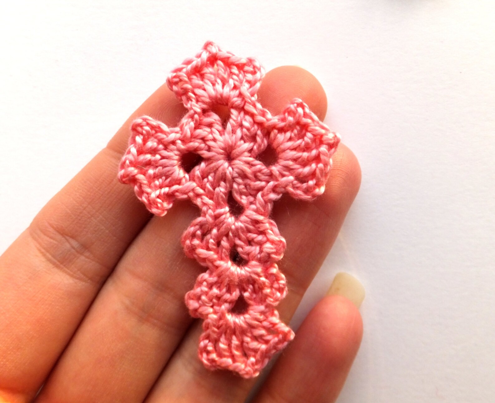 Crochet Crosses - Pastel Crosses Applique - Christening Favors ...