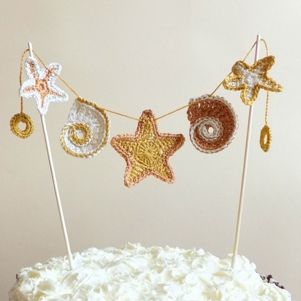 Seashell Cake Topper - Etsy