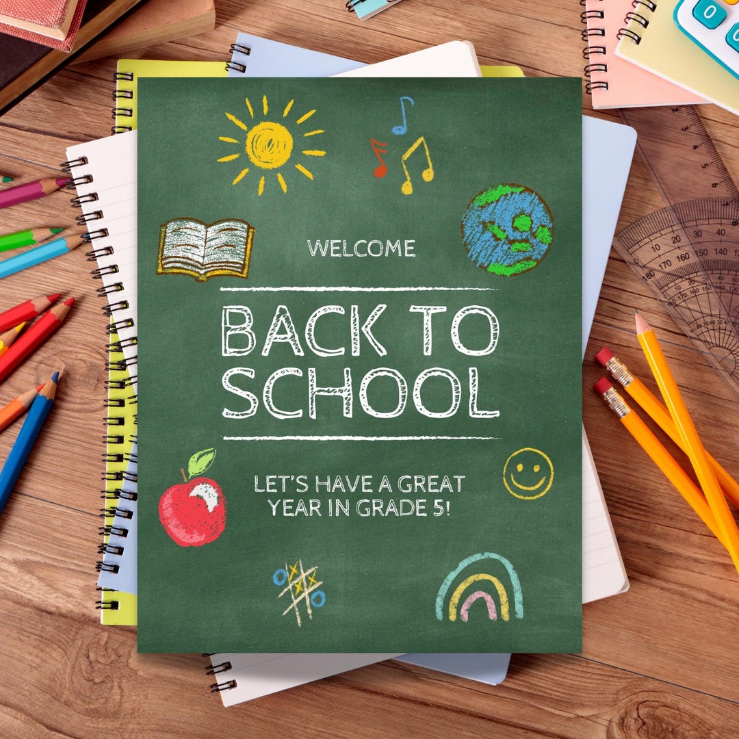 Editable Chalkboard Teacher Welcome Sign: Classroom Decor, Canva ...