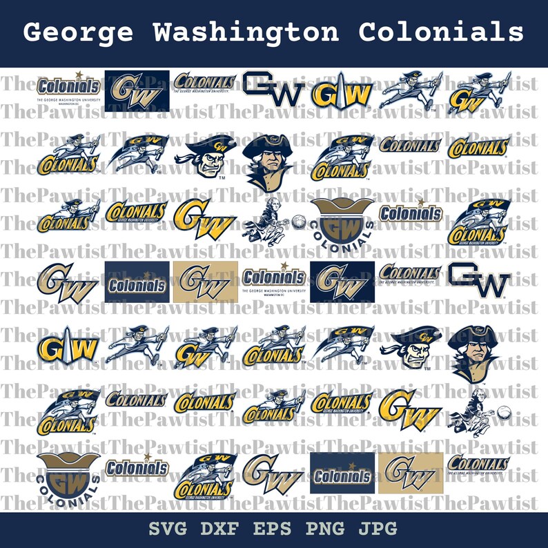 Colonials SVG Bundle, George Washington Football, SVG Bundle, Cricut ...