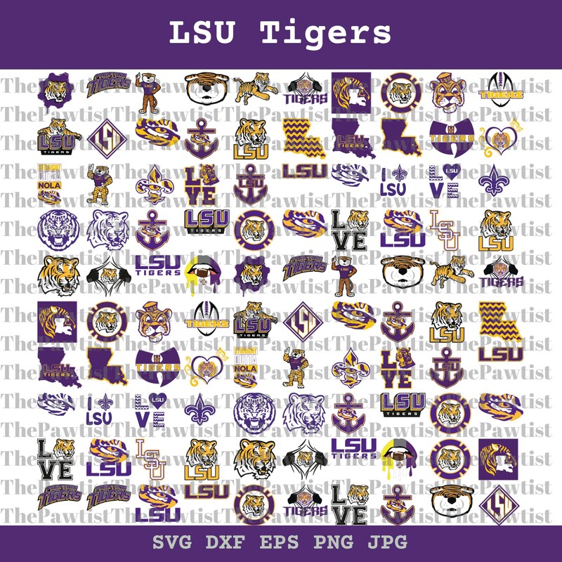 Lsu Tiger Silhouette - Etsy