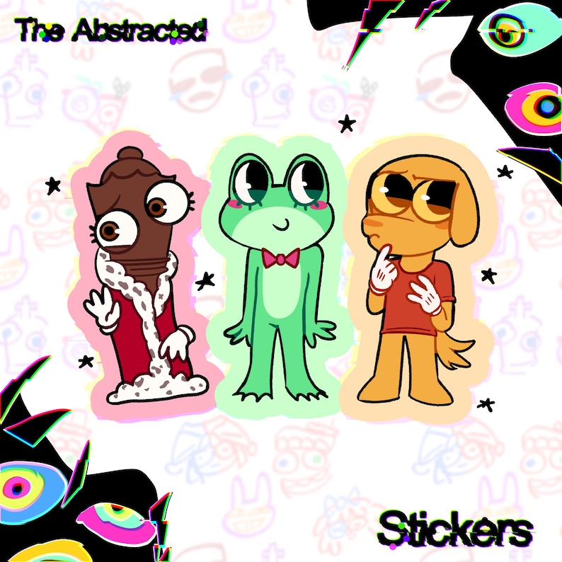 TADC Frosted Glitter Stickers - Etsy