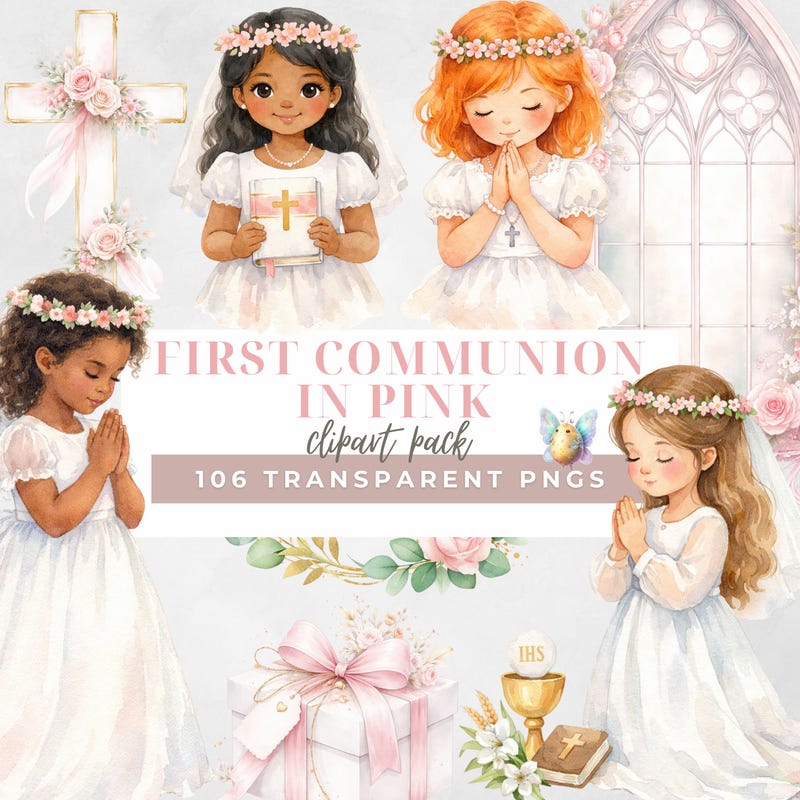 First Communion Clipart: - Etsy