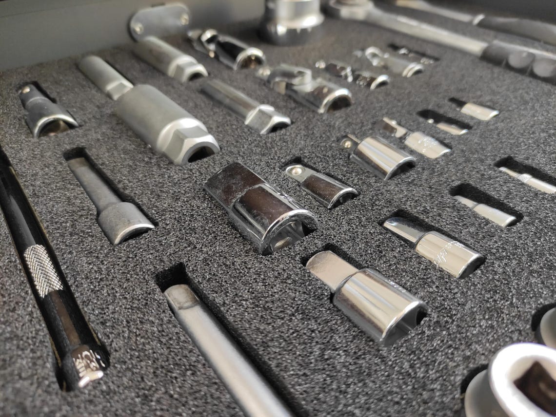 Custom Laser Cut Foam Tool Organizer Inlay: Toolbox, Drawer, Garage ...