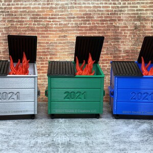 2024 Dumpster Fire Ornament, Lighted, Flickering - Etsy