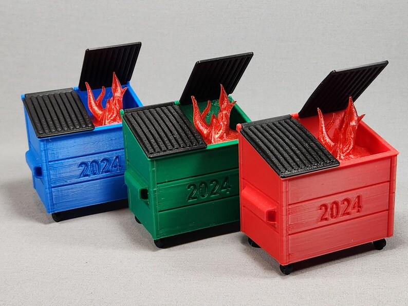 2024 Dumpster Fire Ornament, Lighted, Flickering - Etsy