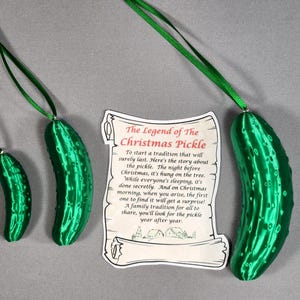 Christmas Pickle Ornament - Shatterproof - 3D Printed - Holiday ...