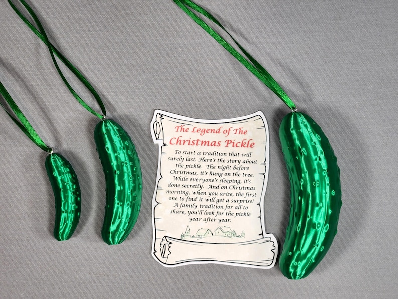 Christmas Pickle Ornament - Shatterproof - 3D Printed - Holiday ...