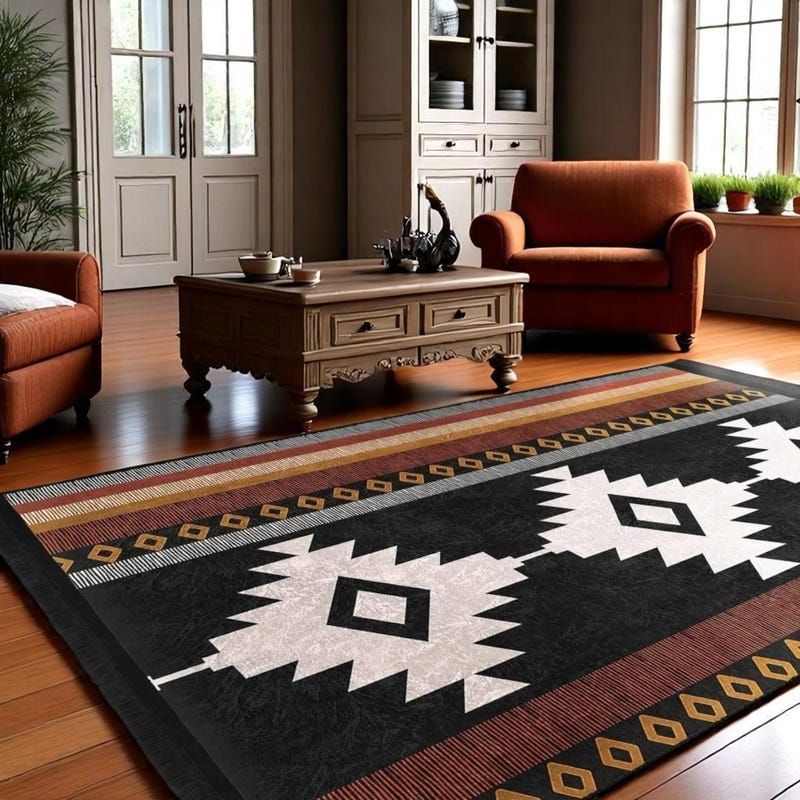 Aztec Rug - Etsy