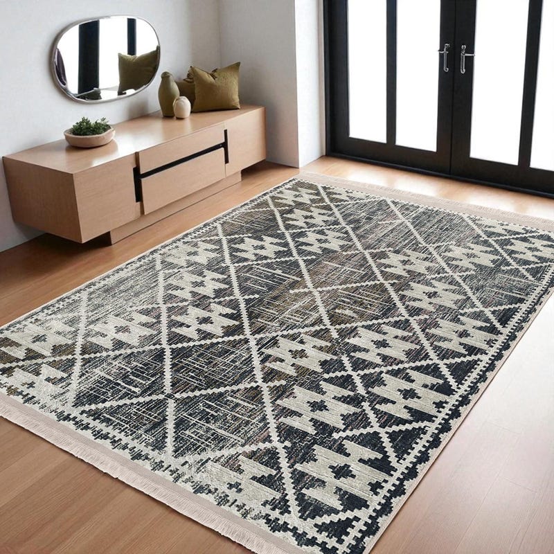 Distressed Rug - Etsy