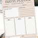Minimalist Travel Planner Template | Printable Trip Itinerary | 3-day ...