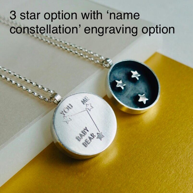 Personalized Star Constellation Necklace - Etsy