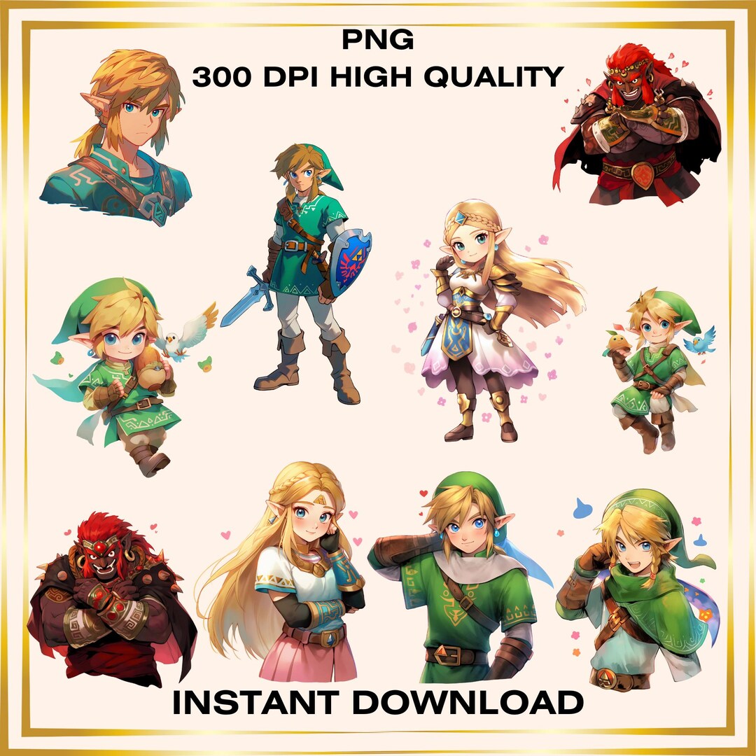 Cute Kawaii Legend of Zelda Character PNG Collection, Breath of the ...