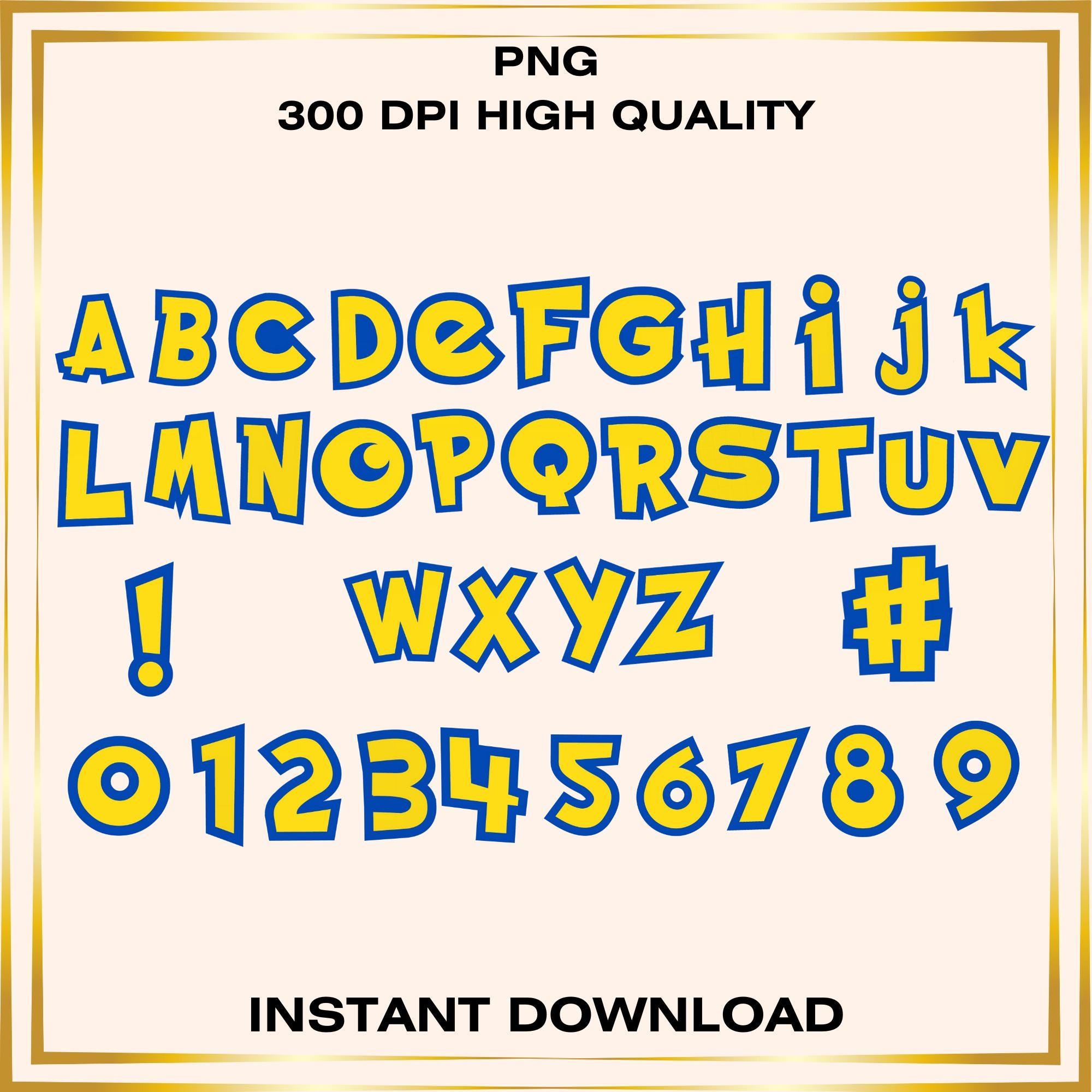 Alfabeto de Pokémon PNG, Letras de Pokémon PNG, Banner de cumpleaños de ...