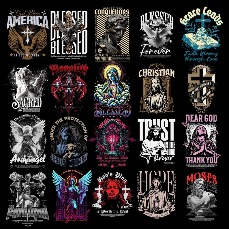 700+ Christian Streetwear PNG Bundle | Jesus Faith T-shirt Designs ...