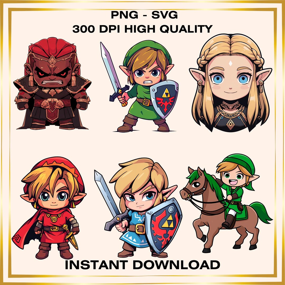 Legend of Zelda Character PNG Collection, Breath of the Wild Characters ...