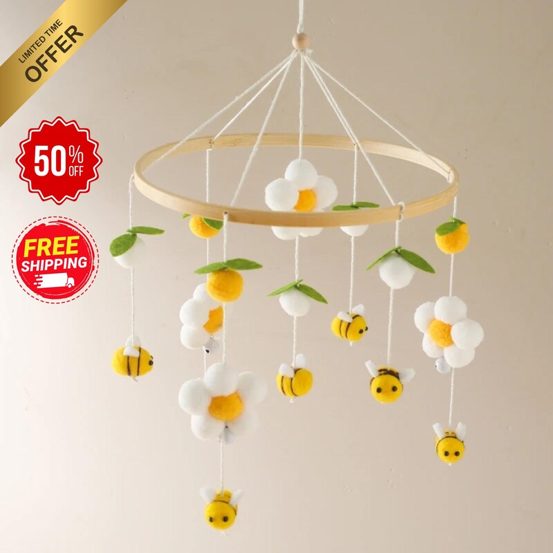 Bee Baby Mobile - Etsy