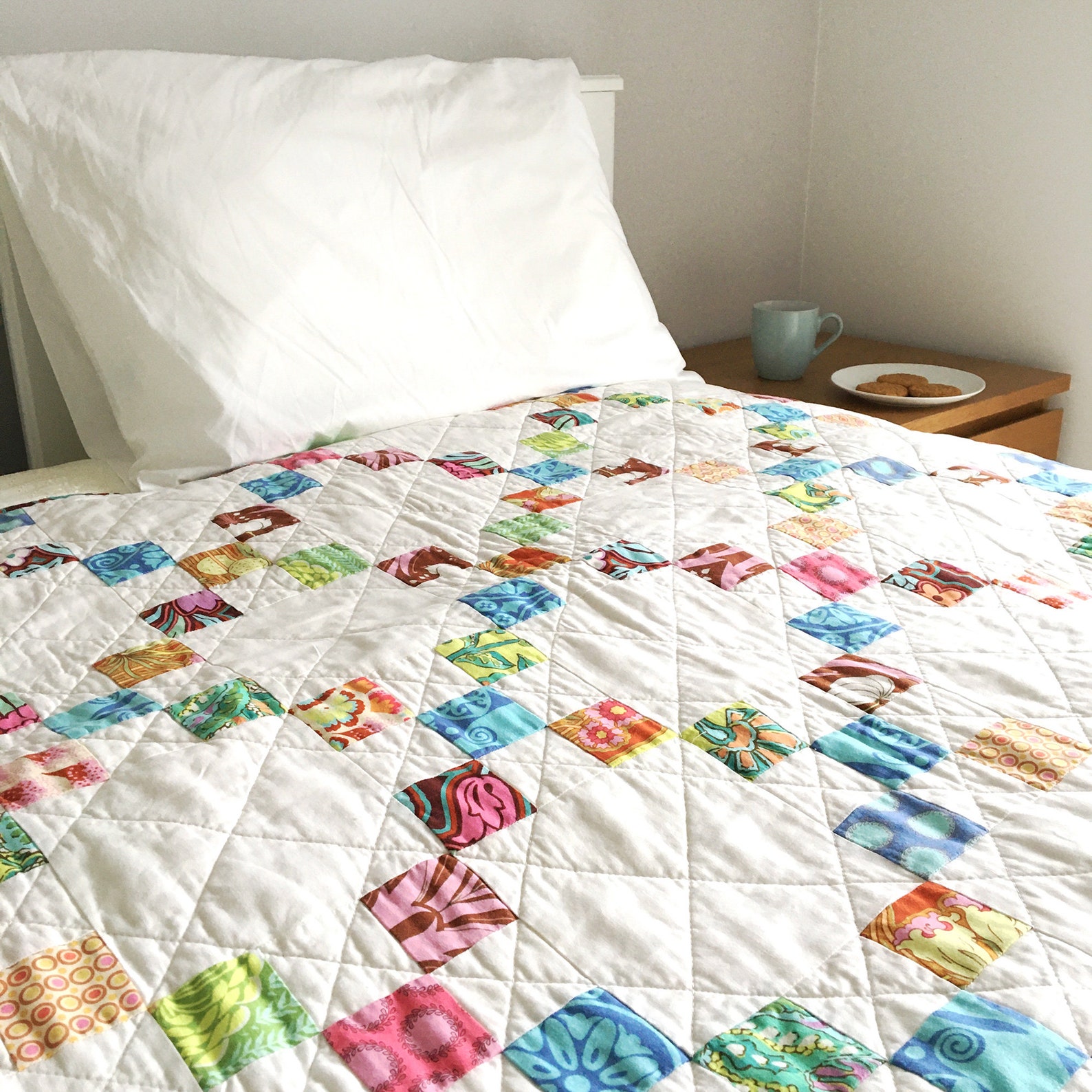 Quilt Pattern PDF, Easy Quilt Pattern for Jelly Rolls, 5 Sizes - Garden ...