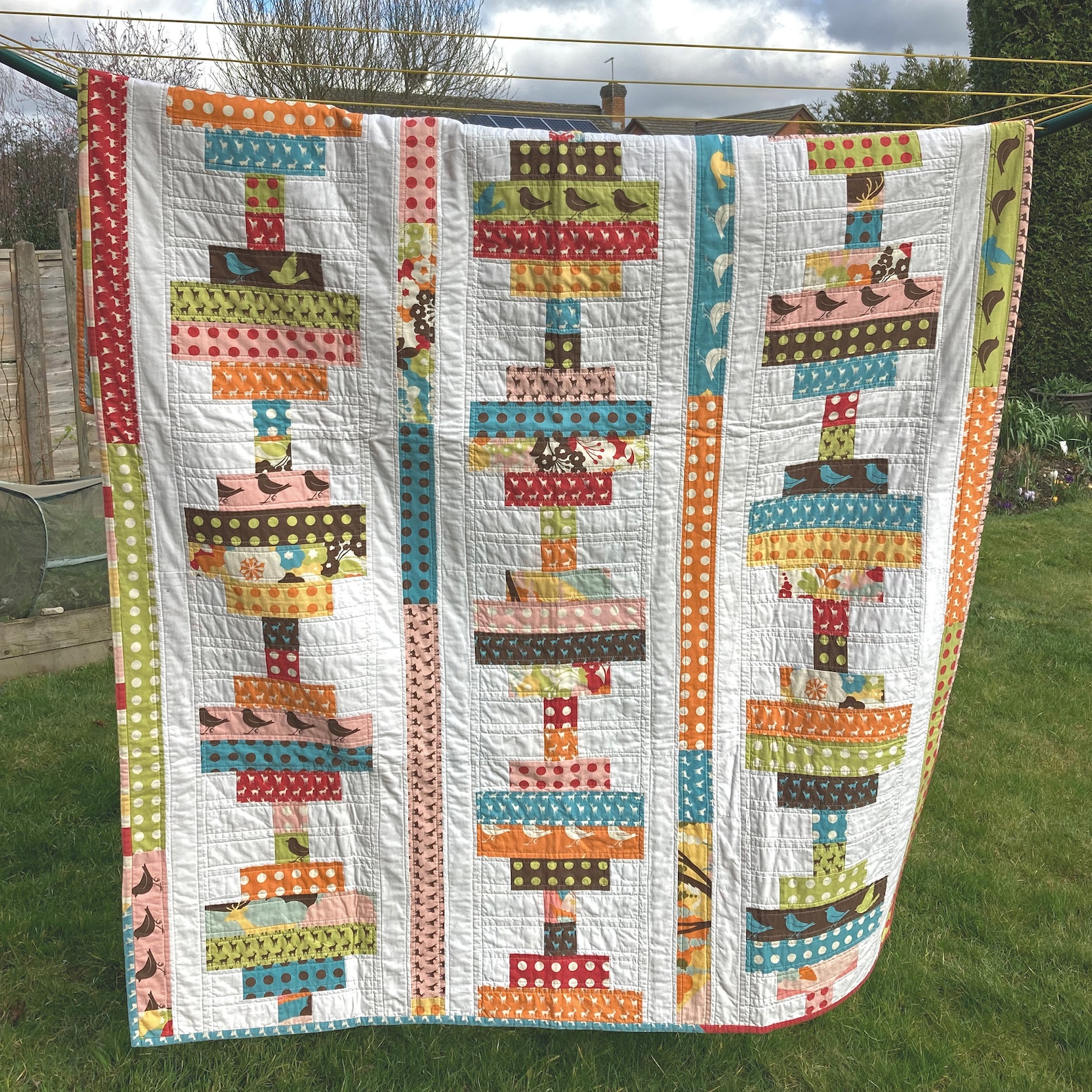 Modern Quilt Pattern, PDF Quilt Pattern, 4 Sizes - Balancing Act - Etsy
