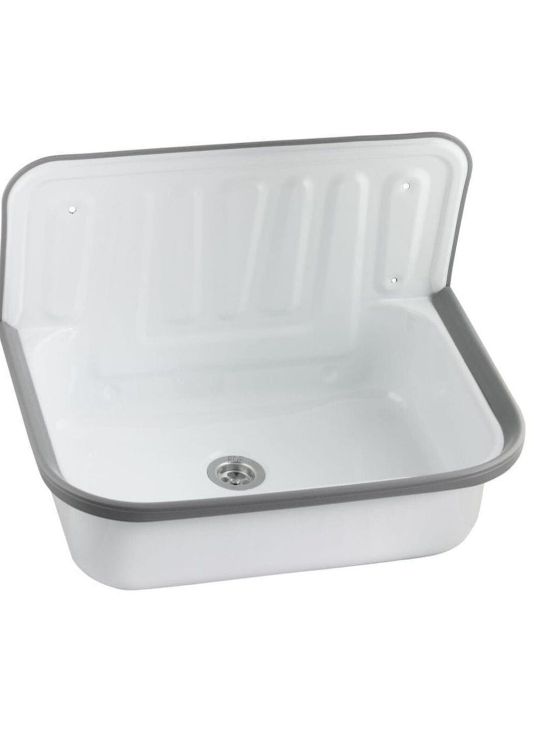 Vintage Enamel Sink Water Basin White Wall Mounted Sink - Etsy