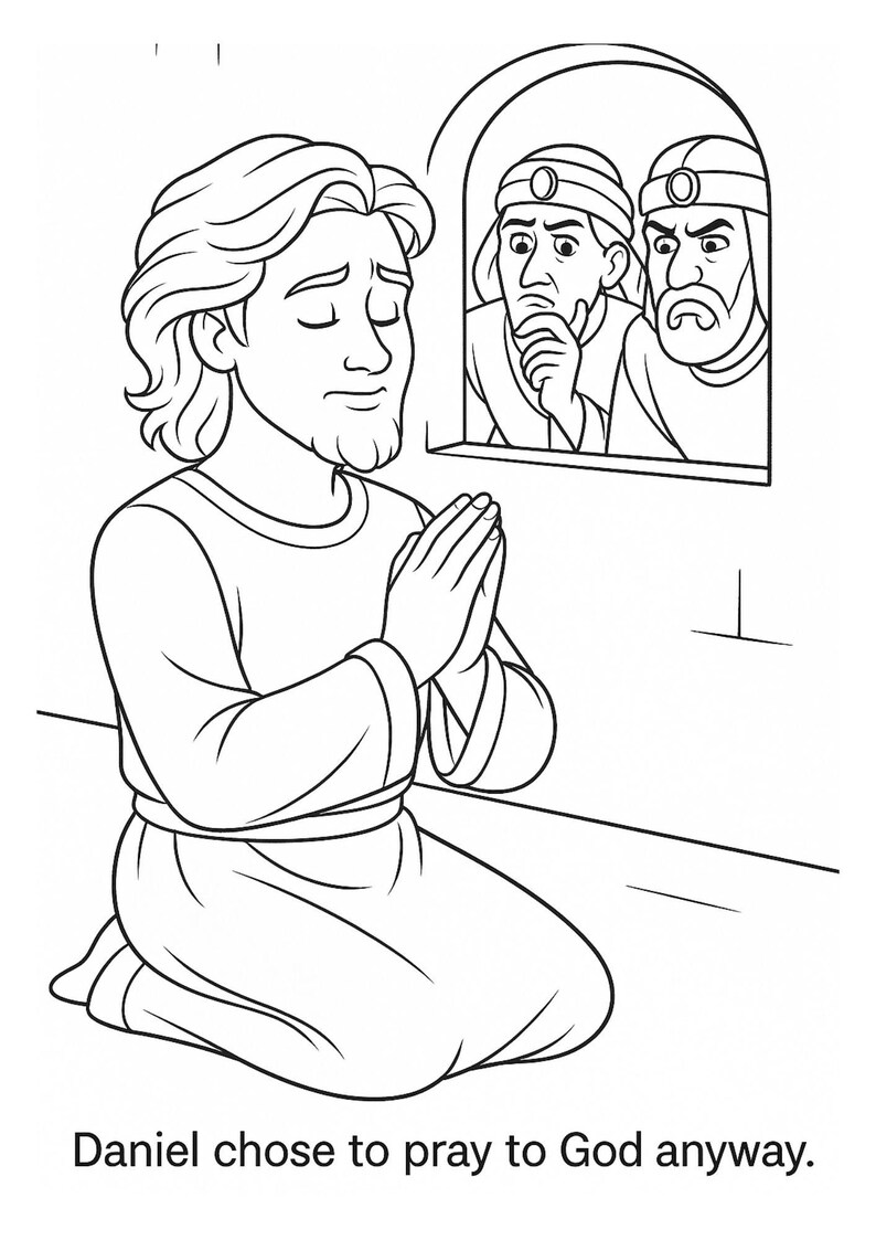 Brave Like Daniel - A Faith Filled Colouring Book - Etsy
