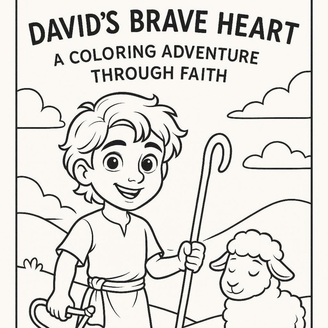 David’s Brave Heart: A Bible Colouring Book for Kids – the Story of ...