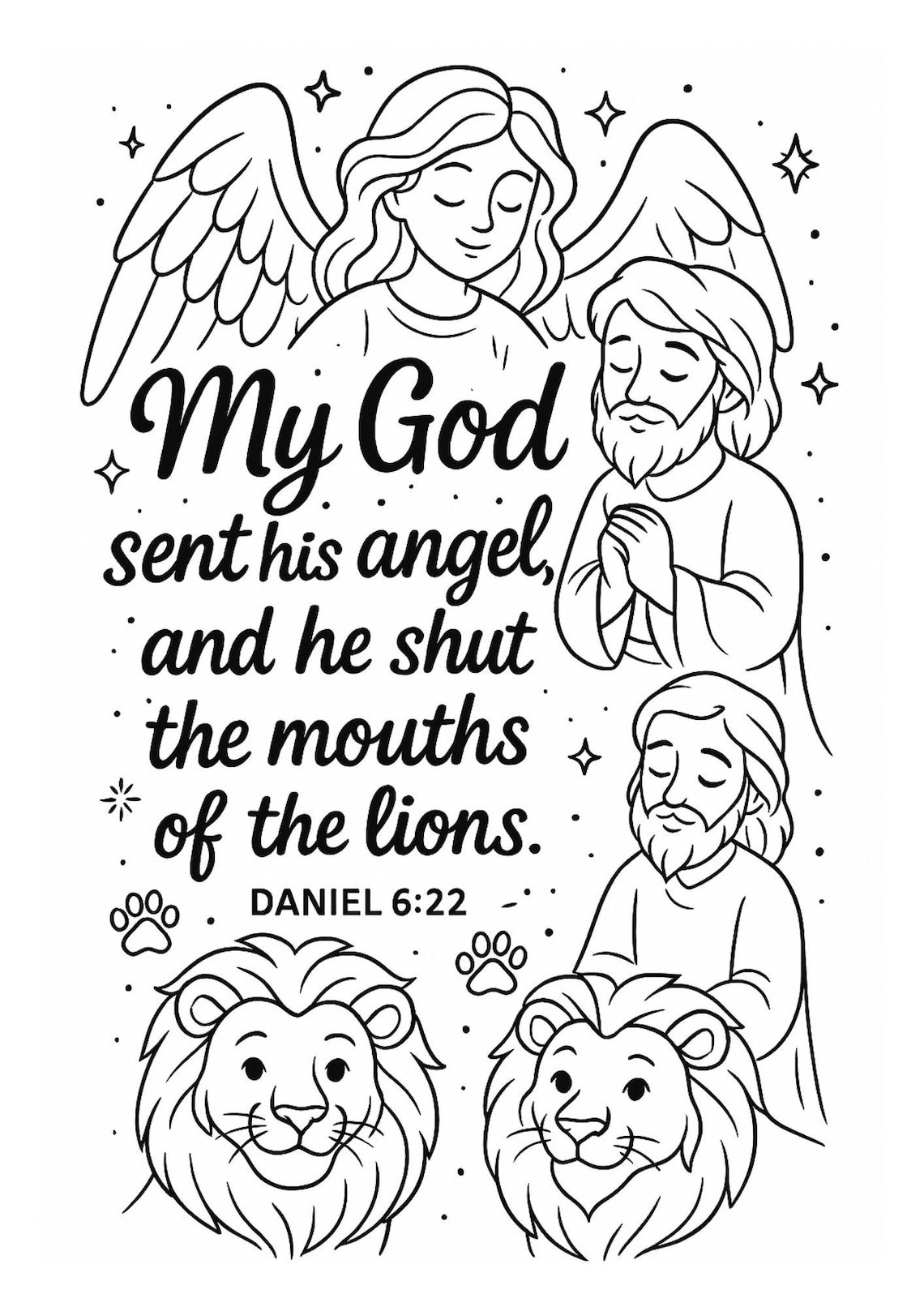 Brave Like Daniel - A Faith Filled Colouring Book - Etsy
