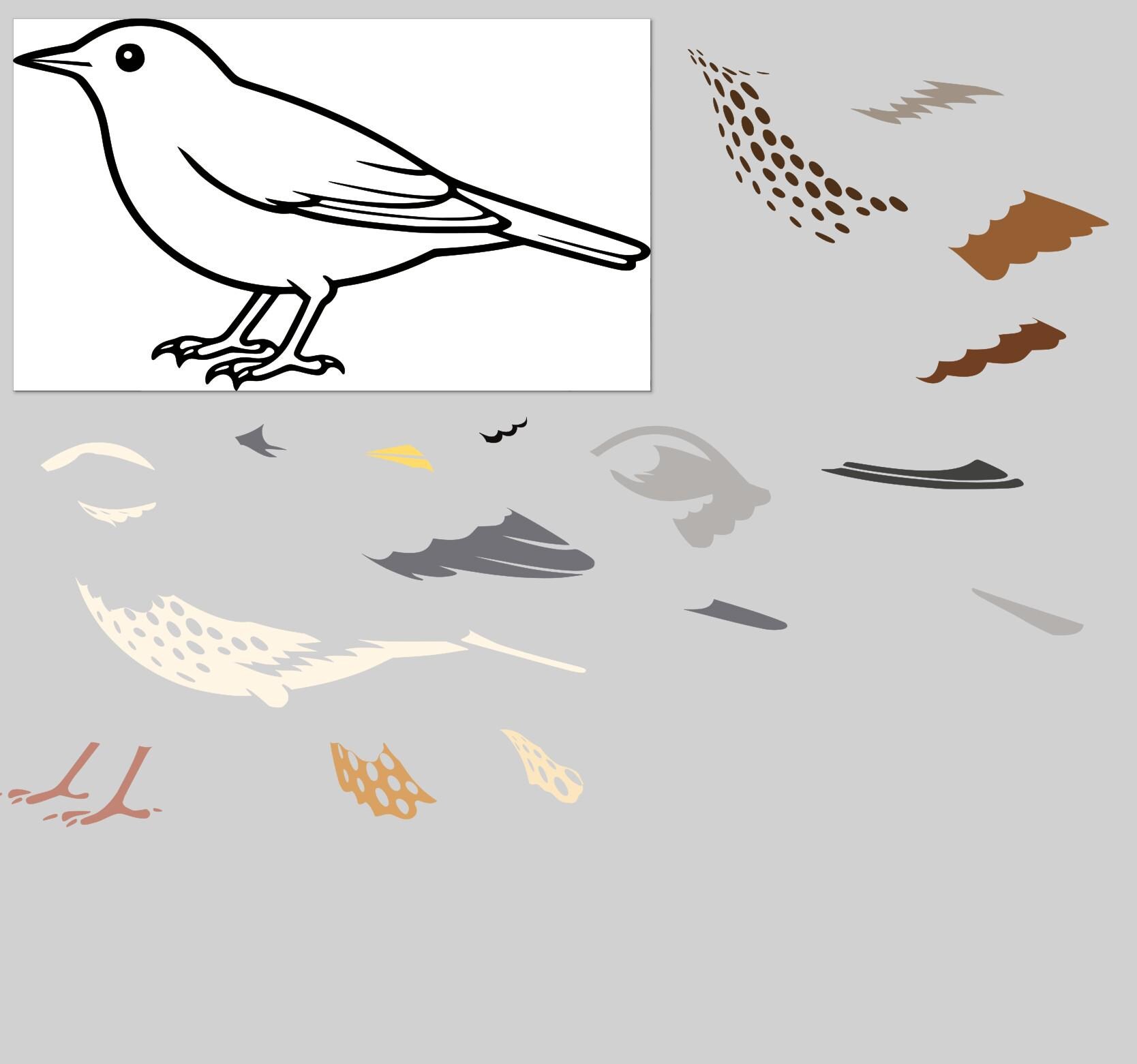 Fieldfare Thrush SVG PNG PDF | Turdus Pilaris Bird Clipart | European ...