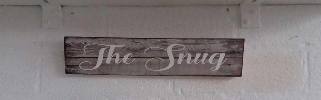 Rustic Shabby Chic the Snug Wooden Sign Gift Idea Wooden Sign Plaque ...