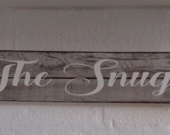 The Snug Hanging and Free Standing Wooden Sign - Etsy UK