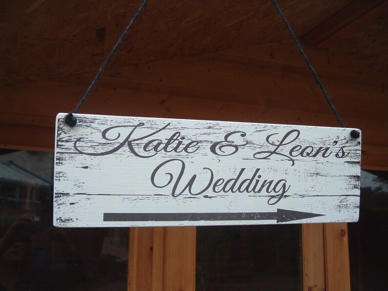 Shabby Chic Vintage Wooden Directional Plaque/sign - Etsy