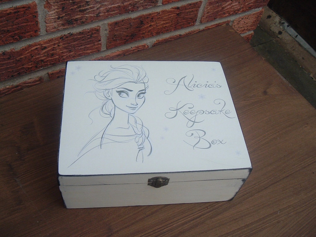 Elsa Frozen Disney Keepsake Memory Box Personalized Wooden Box Treat ...