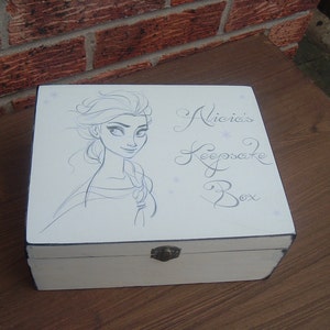 Elsa Frozen Disney Keepsake Memory Box Personalized Wooden Box Treat ...