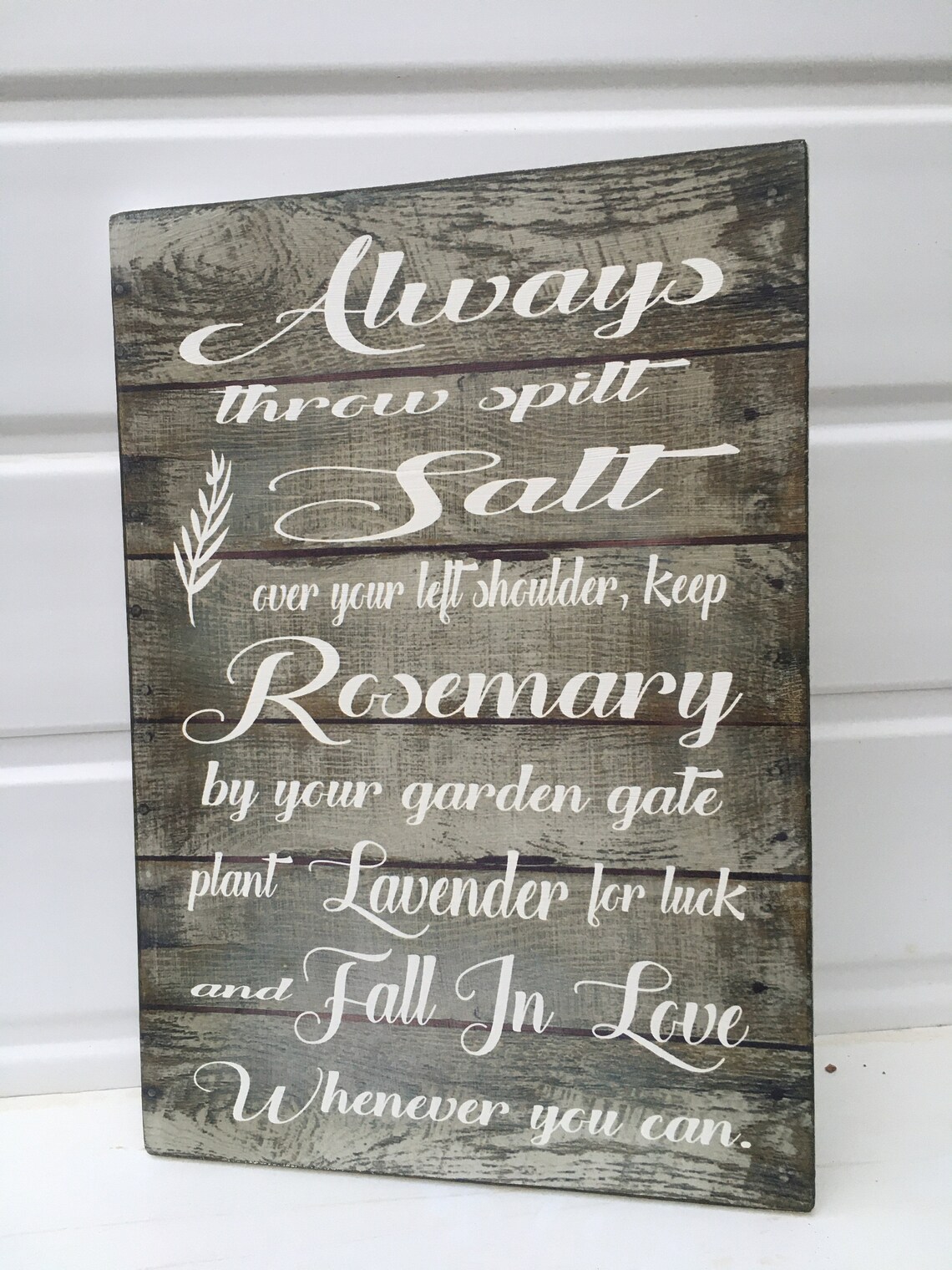 Practical Magic Quote Always Throw Spilt Salt Sign Plaque - Etsy