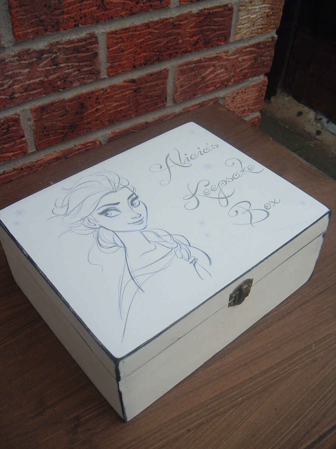 Elsa Frozen Disney Keepsake Memory Box Personalized Wooden Box - Etsy