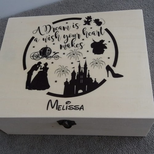 Vintage Disney Keepsake Memory Box Personalized Birthday - Etsy