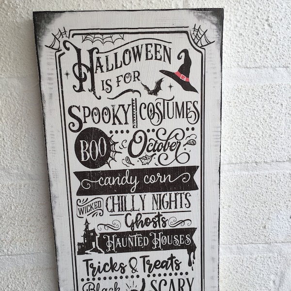 Halloween Plaque - Etsy