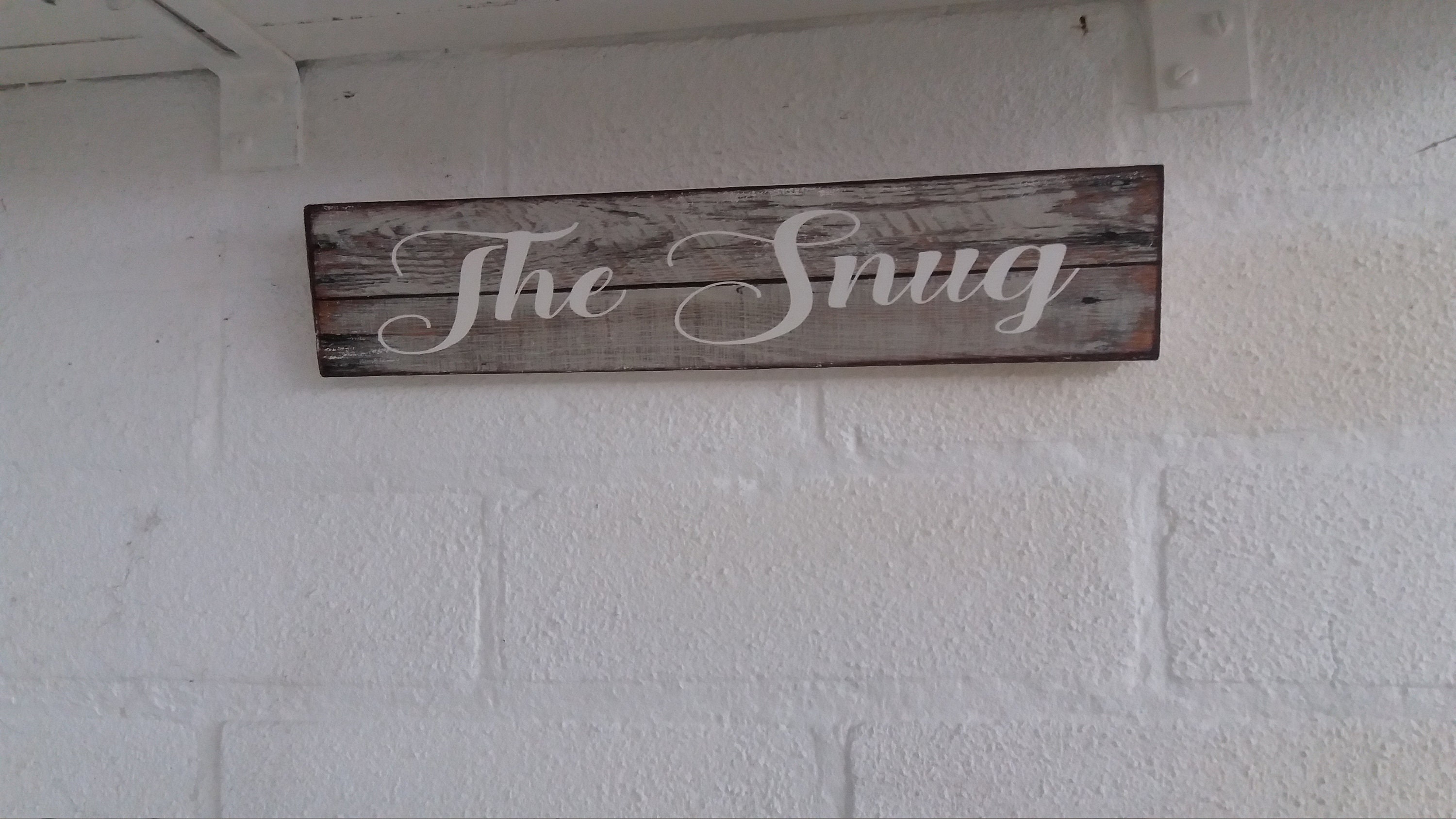Rustic Shabby Chic the Snug Wooden Sign Gift Idea Wooden Sign | Etsy UK