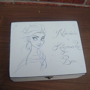 Elsa Frozen Disney Keepsake Memory Box Personalized Wooden Box Treat ...