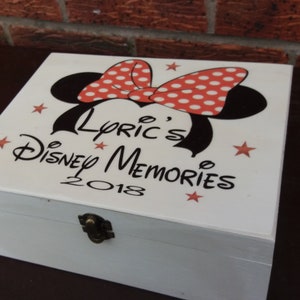 Vintage Disney Keepsake Memory Box Personalized Wooden Box Treat Box ...