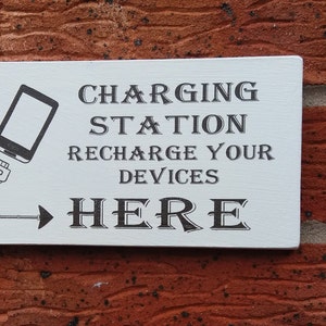 Charging Station Mobile Phone Home Office Work Pub Recharge Phone Sign ...