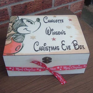 Vintage Disney Keepsake Christmas Memory Box Personalized Wooden Box ...