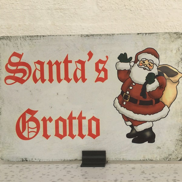 Santa's Grotto Sign - Etsy UK