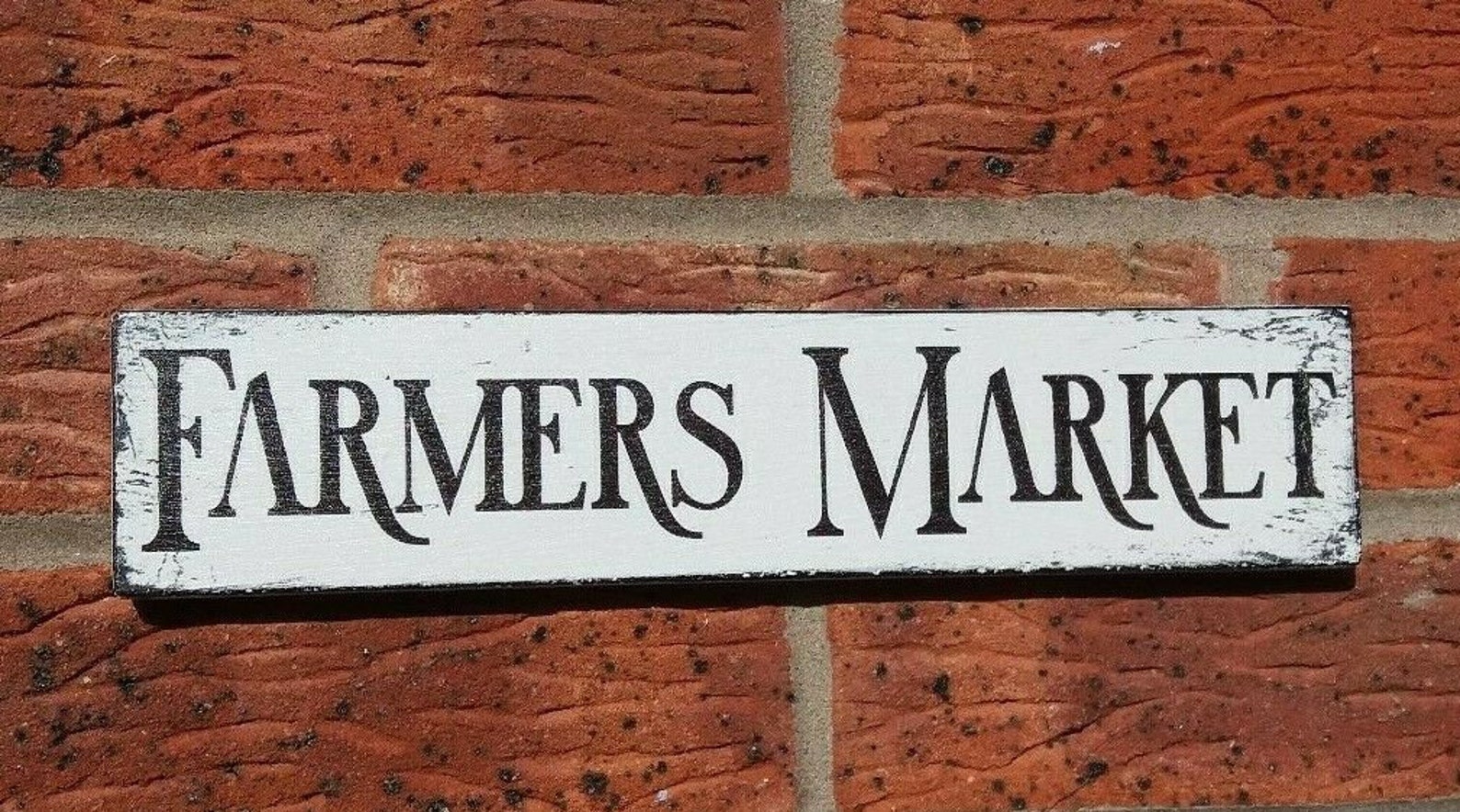 Shabby Chic Rustic Farmers Market Wooden Sign Gift Idea Wooden | Etsy